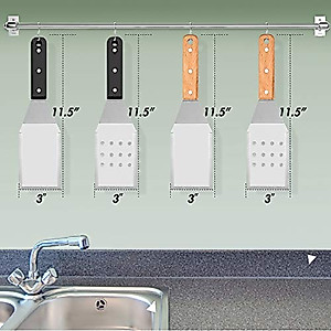 HaSteeL Metal Spatulas, Stainless Steel Griddle Spatula Tools with Riveted Handle, Heavy Duty Burger Turner for Teppanyaki BBQ Flat Top Hibachi Cast Iron Grilling Cooking, Dishwasher Safe - (2Packs)