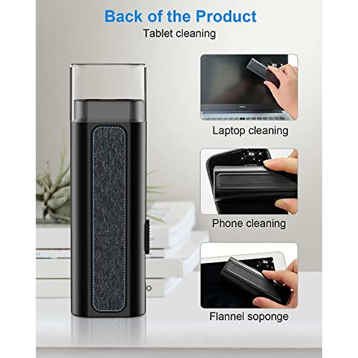 [8 in 1] Cleaner Kit for Airpod,Supfine Airpods Pro Cleaning Pen with Brush,Multi-Function Cleaner Kit for Earbuds,Earphone,iPod,Keyboard,iPhone,ipad,Laptop(Black)