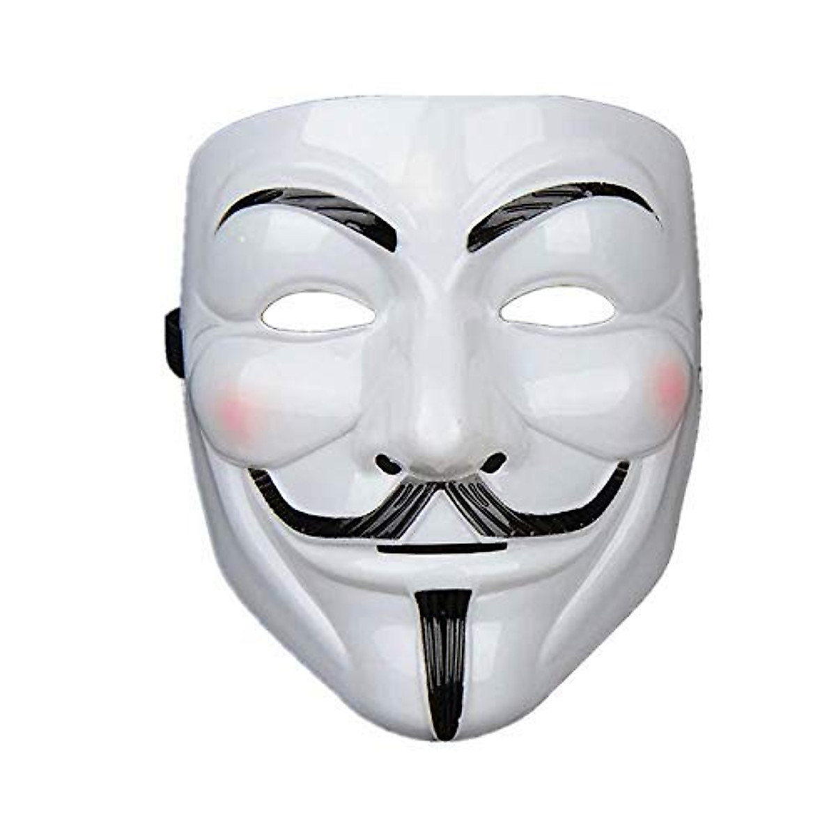 GUGELIVES Anonymous Guy Mask White