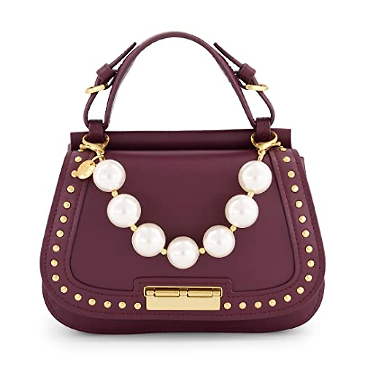 Zac Posen Chantalle Saddle Crossbody, Bordeaux