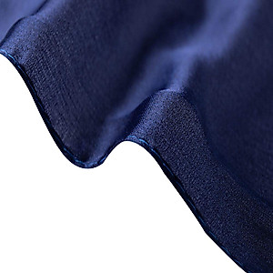 CYZLANN Women's Scarves 100% Silk Long Lightweight Scarfs for women（blue lake blue）