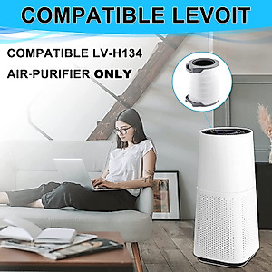 LV-H134 H13 True HEPA Filter Replacement for Levoit LV-H134 Purifier