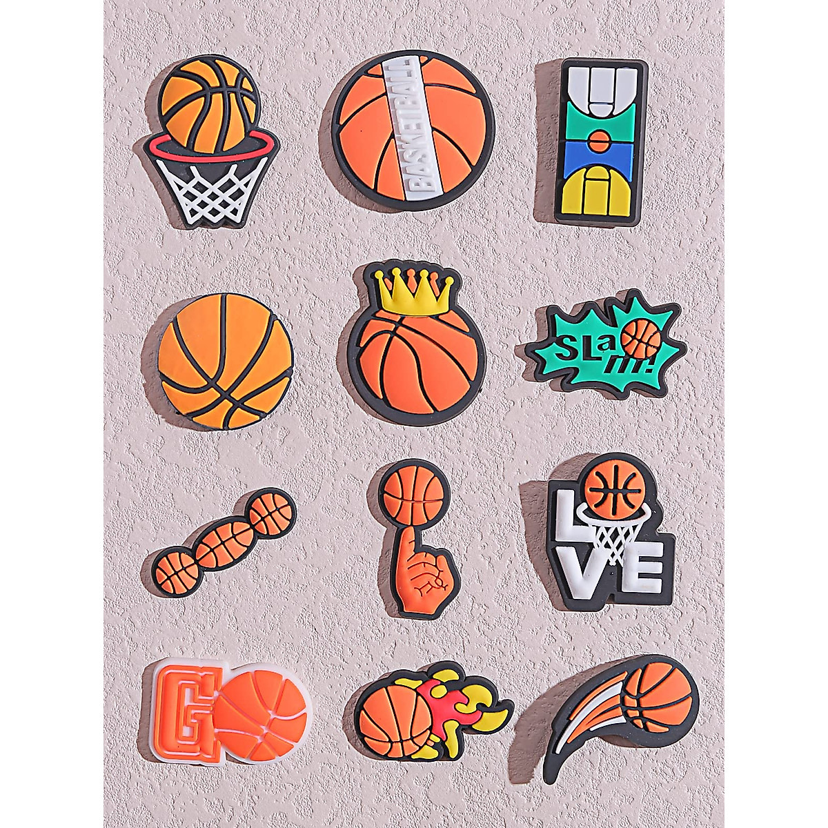 Hevmeg Sports Shoe Charms for Shoes,Baseball Softball Soccer Football Basketball Charms for Boy Girl Women Men