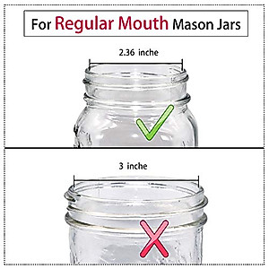 Mason Jar Apothecary Storage Lids - Jars NOT Included - Bathroom Accessory Lids for Modern Farmhouse Bathroom Decor - Rustproof Stainless Steel Lid with Waterproof Stickers / 2-Pack (Bronze)