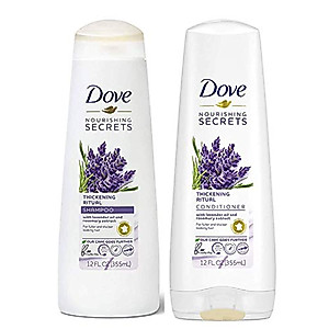 Dove Nourishing Rituals Haircare - Thickening Ritual - Shampoo & Conditioner Set - Net Wt. 12 FL OZ (355 mL) Per Bottle - One Set