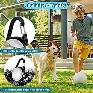 4 Modes Dog Lights for Night Walking, IP68 Waterproof Dog Light, High Capacity Rechargeable Dog Collar Lights for Night Time Clip On, Small and Light Dog Collar Light Collars