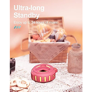 EBODA Bluetooth Shower Speaker, Waterproof Portable Wireless Speakers with Light, IP67 Floating, 2000mAh, Small Portable Speaker for Kayak, Beach, Pool Accessories, Gifts for Girls