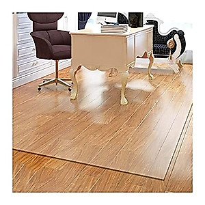 Clear PVC Desk Chair Mat Transparent Plastic Runner Rugs for Hardwood Floors/Carpet Protector, Large Office Chair Mat for Floor Protection,1.5mm Thick,60/80/95/100/115/120/135/140/150/155/160cm Wide,