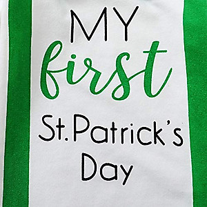 Detigee Baby Boy My 1st St. Patrick's Day Pant Clothing Set Newborn Shamrock Outfit (Green01,0-3 Months)