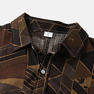 Terry Cloth Polo Shirts for Men Baseball Tee Short Sleeve Men Polka Dot Shirts for Boys Button Down with Flames Waffle Shirts for Men Flanel T Shirt Men Camp Shirts Mens Shirt Hawaiian