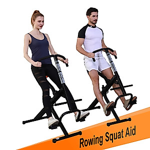 Rowing Squat Exercise Machine Full Body Exercise Aerobic Fitness Strength Equipment core Auxiliary Trainer Gym Home & Total Crunch