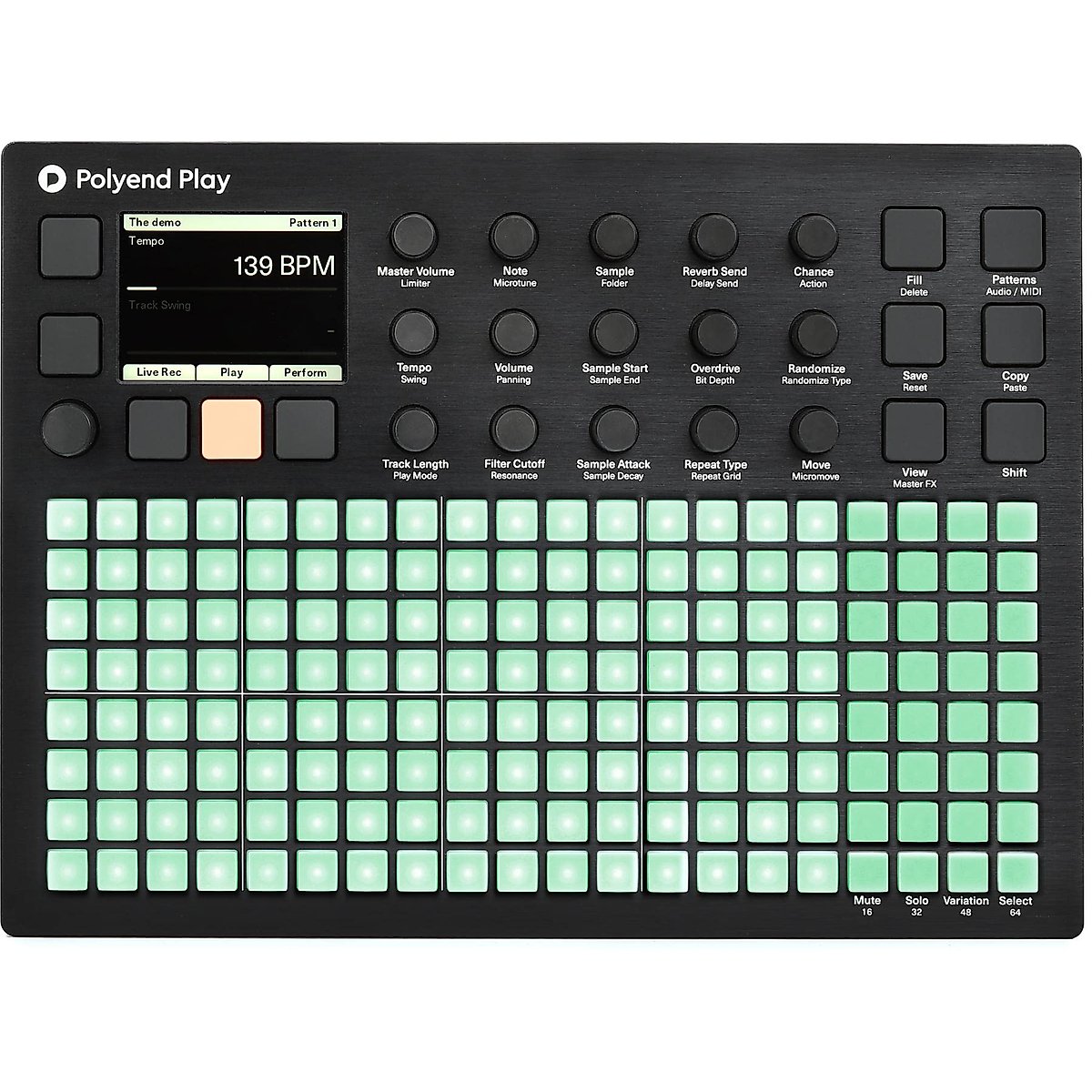 Polyend Play Audio and MIDI Sampler, Sequencer, and Groovebox