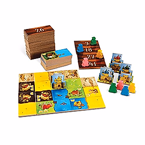 Blue Orange Games Kingdomino Award Winning Family Strategy Board Game, 4 players