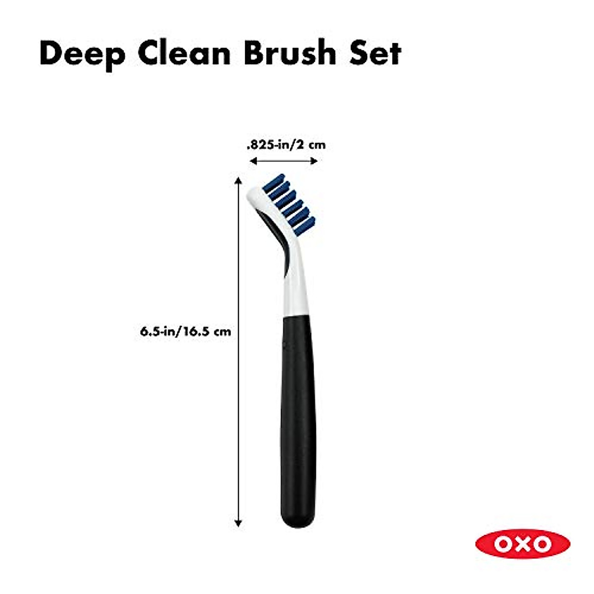 OXO Good Grips Deep Clean Brush Set, Blue