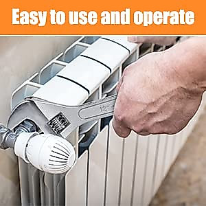 FASTORS 7 PCS Adjustable Wrench & Tongue and Groove Plier Set,Spanner Wrench Work with Groove Joint Pliers Make The Maintenance More Efficient,Plier Set Are Perfect for Basic Home Repair.