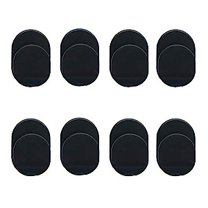 Ring Hook Mount Accessories, Asonlye 8 Pieces Upgrade Version Phone Mount Plastic Hooks for Universal Cellphone Finger Ring Holder Grip Stand - (Black)