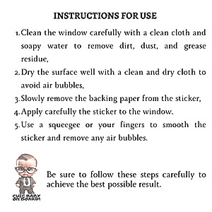 LOL Collection 3D Baby on Board Sticker for Cars - New Generation - "Chic Baby on Board" - Large 7 Inches Safety Sign