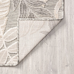 Large Jute Water Resistant Indoor Outdoor Rug 8x10 - Traditional Outdoor Rugs for Patio, Entryway, Deck, Porch, Camping, RV - Outside Area Rug