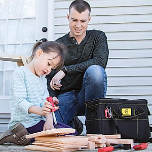 MALUVRIAN Educational Toys Building Toys - Plastic Tools - Kid Toys STEM Toys for Boys and Girls - Real Tool Bag Construction Toys Arts and Crafts Foam Wood Pretend Play Creative Toys Kids Tool Set