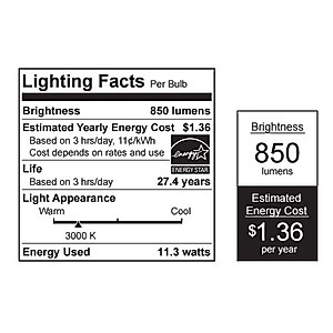 Feit Electric 5-6 inch Adjustable Scoop Recessed LED Downlight, 3000K Bright White, Dimmable, 75W Equivalent, 45 Year Life, 850 Lumen, High CRI, LEDR56SCP/930CA/SP