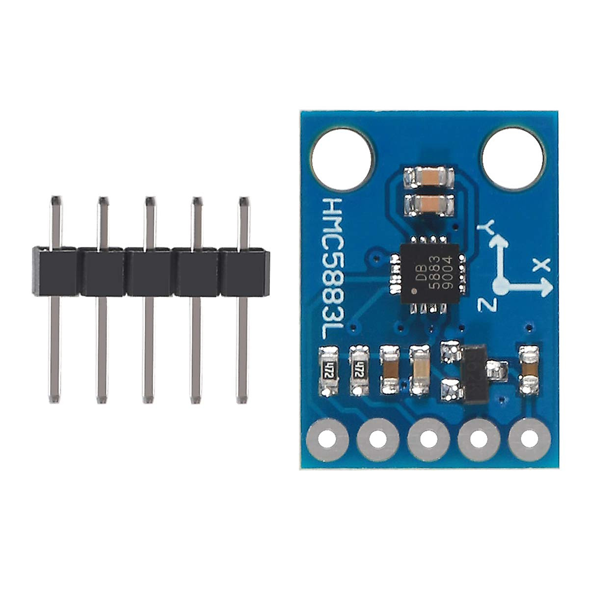 ACEIRMC 5pcs GY-273 QMC5883L 3-Axis Compass Magnetometer Sensor Board Module IIC/I2C for Arduino 3-5V Power High Accurancy
