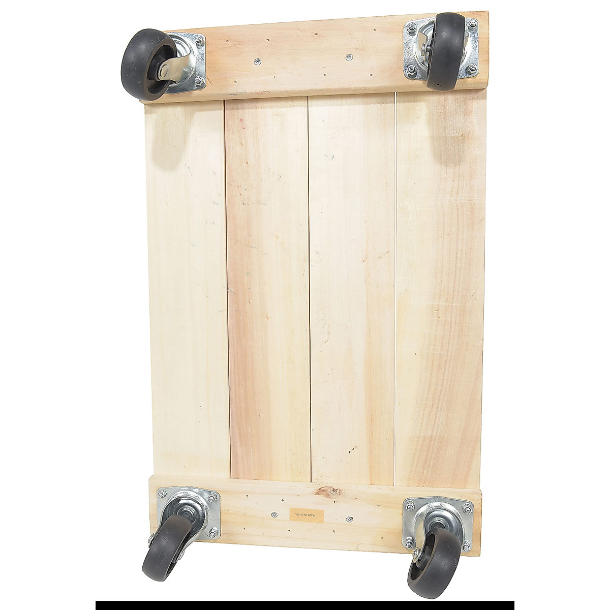 Vestil HDOS-1624-9-E Hardwood Dolly with Solid Deck Econ, 900 lb. Capacity, 16" x 24", Tan