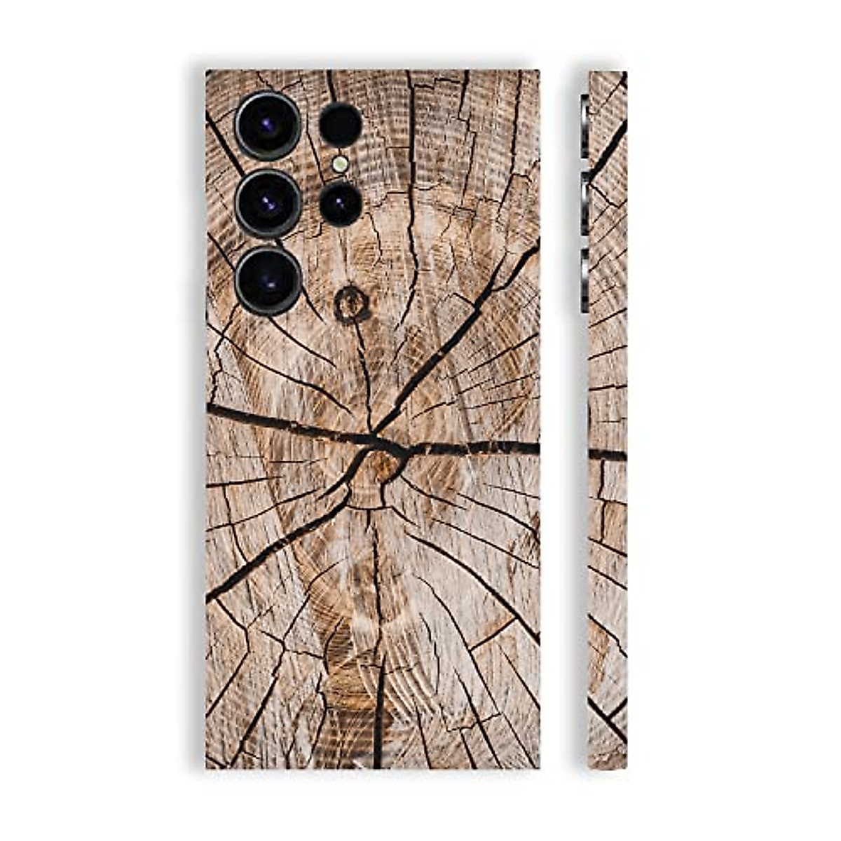 MightySkins Skin Compatible with Samsung Galaxy S23 Ultra Full Wrap - Tree Rings | Protective, Durable, and Unique Vinyl Decal wrap Cover | Easy to Apply & Change Styles | Made in The USA