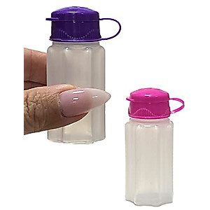 Azi 2pc NO SPILL Mini Camping Salt & Pepper Shakers - To Go Salt Shaker for Picnic Work Lunch Box Travel RV Outdoors Hunting Fishing (1.18 oz each) - Tight Seal - BPA FREE