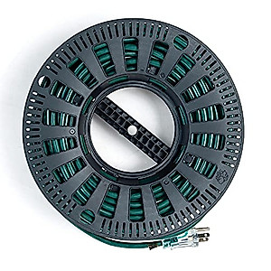 Santa's Bags [Wire and Christmas Lighting Storage Bag] - Install N Store Light Storage Reels and Wire Spool - Includes 3 Spools, a Hanging Hook, and a Zipper Bag