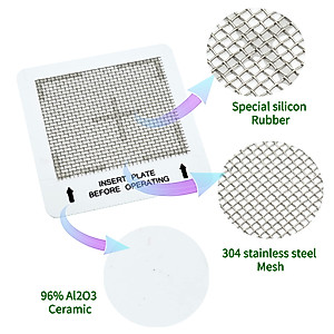 Universal Ceramic Ozone Plates for Mammoth and Other Generic Ozone Generators Washable Purification Air Purifier, 4.5" x 4.5" Inches Replacement Ozone Plates (2 Pack)…