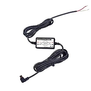 DC 12V to 5V Micro USB Cable Right Angle Plug, Dash Cam Hardwire Kit Micro USB Charger Car Direct Wired Charging Cable for Dash Cameras GPS Navigator Tablet DVR Recorder, Accept DC 12-24V Input