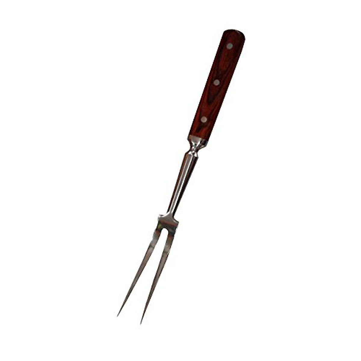 Sunrise Kitchen Supply Forged Full Tang Carving Fork with Wood Handle (14")