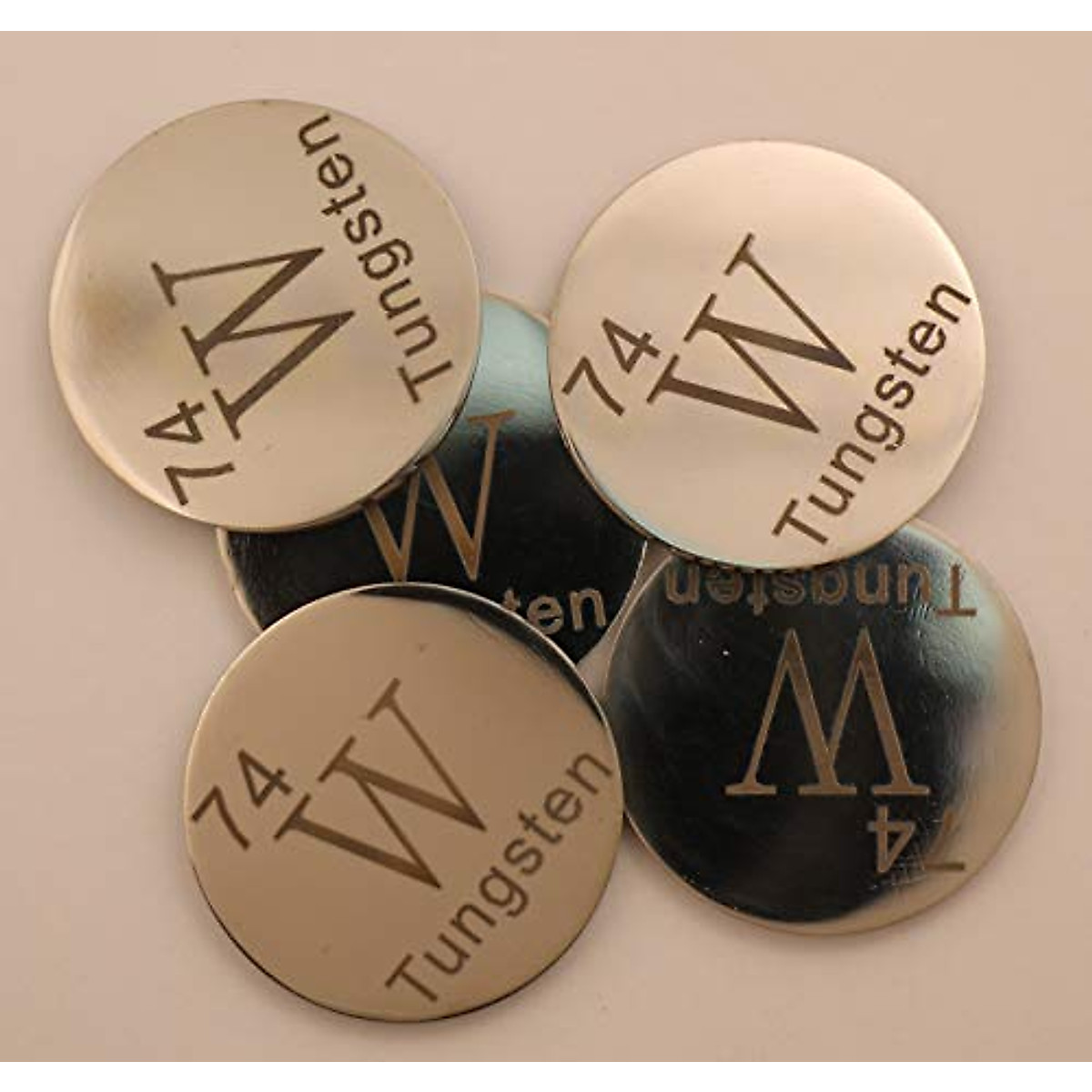 Tungsten (W) 30.68mm Metal Disc - Polished - One Troy Ounce