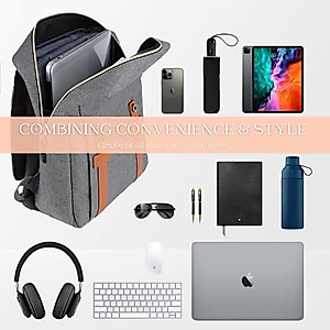 VOYAGGE Big Student Backpack - School, Travel, Business, or Work Bookbag with 15-Inch Laptop Compartment Black