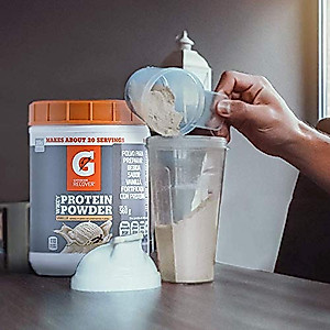Gatorade Whey Protein Powder, 20 Servings Per Canister, 20 g of Protein Per Serving, Vanilla, 19.7 Oz