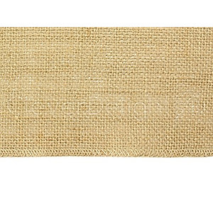 CleverDelights 60" Premium Burlap Roll - 10 Yards - No-Fray Finished Edges - Natural Tight Weave Fabric