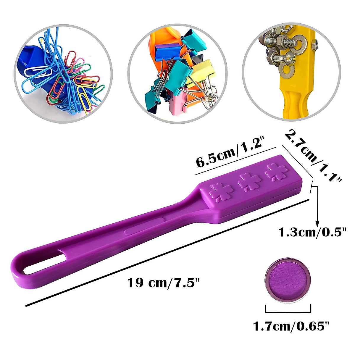 Yuanhe Magnetic Bingo Chips Set - 6 Colors Magnetic Wands with 600 Metal Chips for Counting and Sorting, Educational Activities