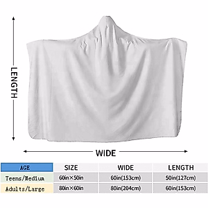 Medieval 3D Printing Hooded Blanket Warm Soft Raven Celtic Knot Tree of Life Totem Unisex Winter Wearable Hooded Blanket Double Thick Plush Wool Blanket (Color : B, Size : 80x60in/150x200cm)