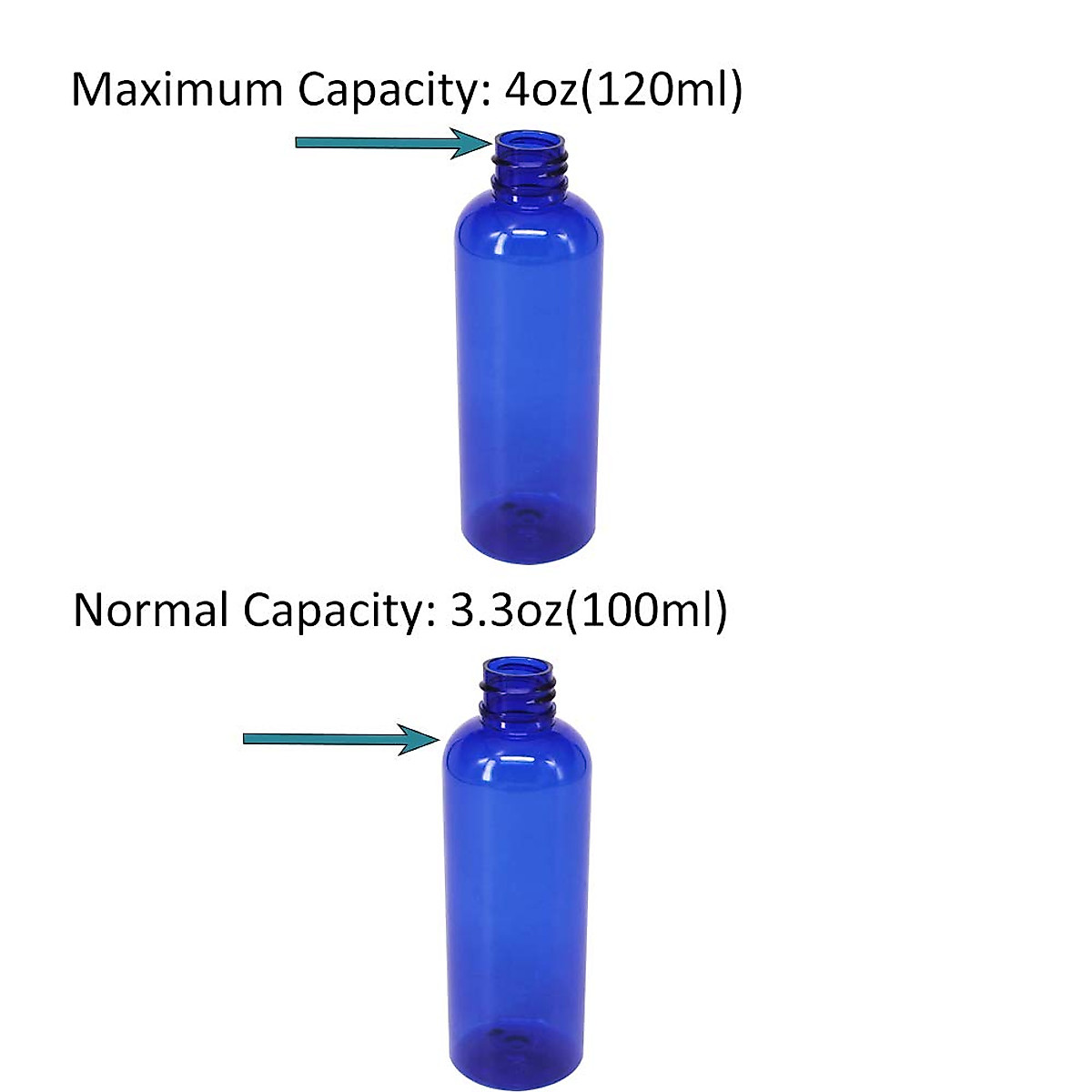 BPFY 12 Pack 3.3 oz Blue Plastic Spray Bottles For Essential Oils, Perfumes, Cosmetics, Alcohol, Fine Mist Spray Bottle, Cosmetic Spray Bottle, Refillable Liquid Conainters