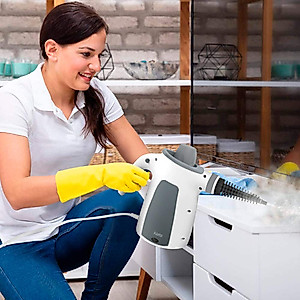 Steamer for Cleaning, Handheld Steam Cleaner, Handheld Pressurized Steamer Cleaners with 9-Piece Accessories for Stain Removal, Car Seats