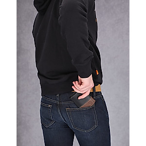 Timberland mens Leather Trifold Wallet With Id Window, Black/Brown (Hunter), One Size