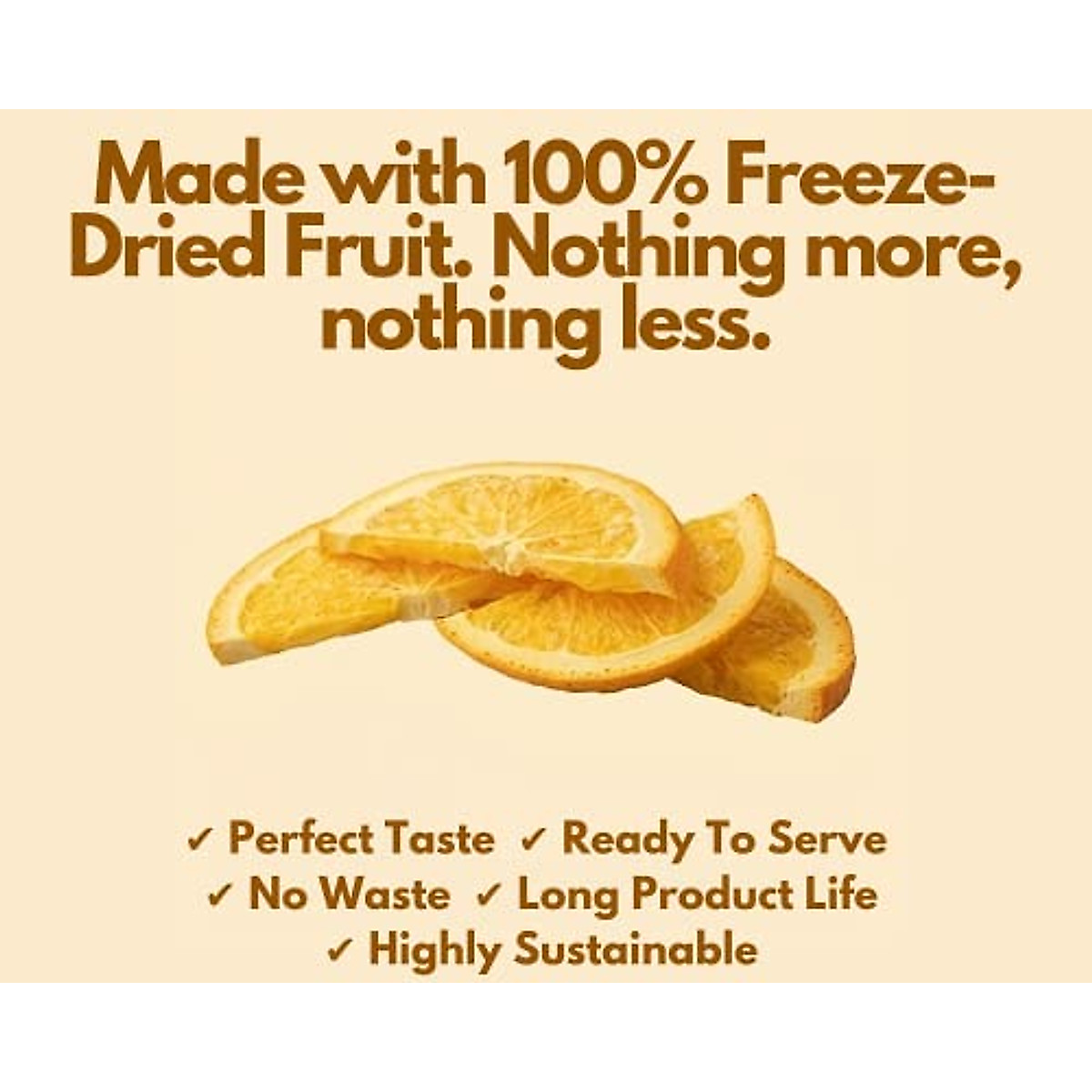 Mixologist's Garden Dried Orange Slices - Drink Garnish - Cocktail Garnish - Freeze-Dried, Not Dehydrated for superior flavor (20+ Drinks per bag)