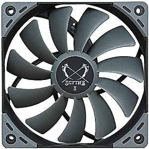 Kaze Flex 120 High Air Flow PC Case Fan, Fluid Dynamic Bearing,120mm x 25mm (PWN 4-pin, 1200RPM)