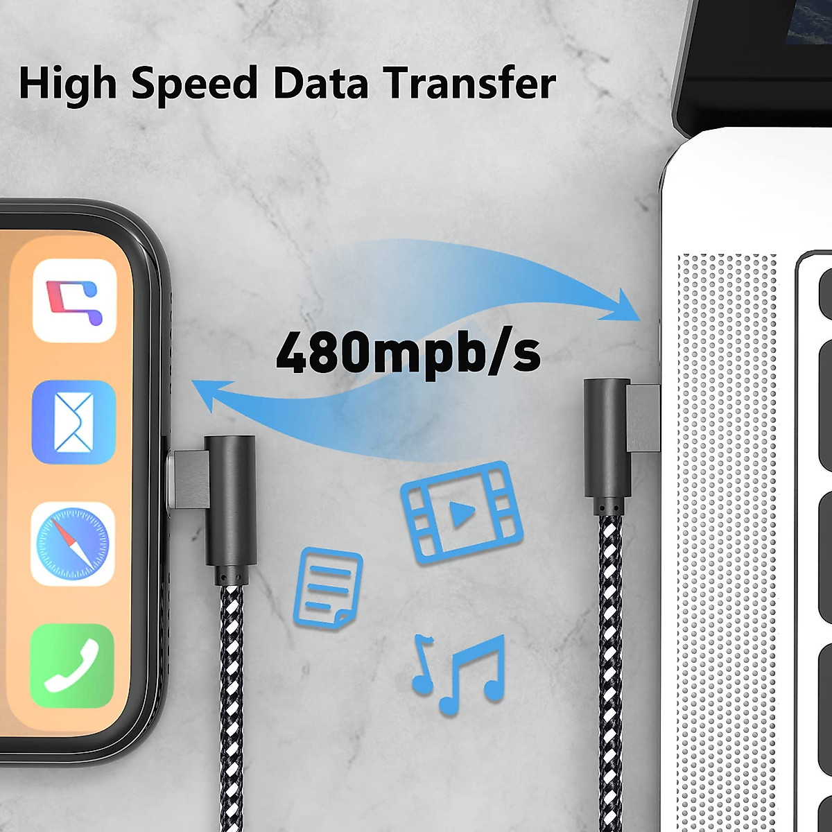 iPhone Charger Cord Lightning Cable 6 ft 3 Pack iPhone Charging Cable Long iPhone 11 Charger 6ft [Apple Certified] Nylon Braided Fast Charging for 13 mini/13/12/11 Pro MAX/XR/XS/8/7/Plus/6S/SE/iPad…