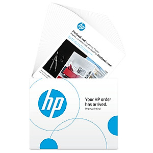 HP Professional Business Paper, Glossy, 8.5x11 in, 52 lb, 50 sheets, works with laser printers (4WN11A)