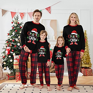OAKFashion Christmas Family Pajamas Sets, Christmas Family Matching Pajamas Sleepwear Pjs Xmas Jammies Holiday(&b-11, Kids, 5 Years)