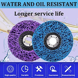 6 PCS Strip Discs Stripping Wheel for Angle Grinder, 4" x 5/8" Premium Silicone Carbide Strip Disc for Angle Grinder Clean and Remove Paint Coating Rust Welds Scaling Oxidation (100mm)