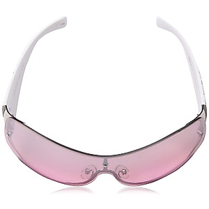 Southpole womens 1024sp Classic Metal UV Protective Shield Sunglasses for Women Trendy Gifts Women 170 mm, Silver & Pink, mm US