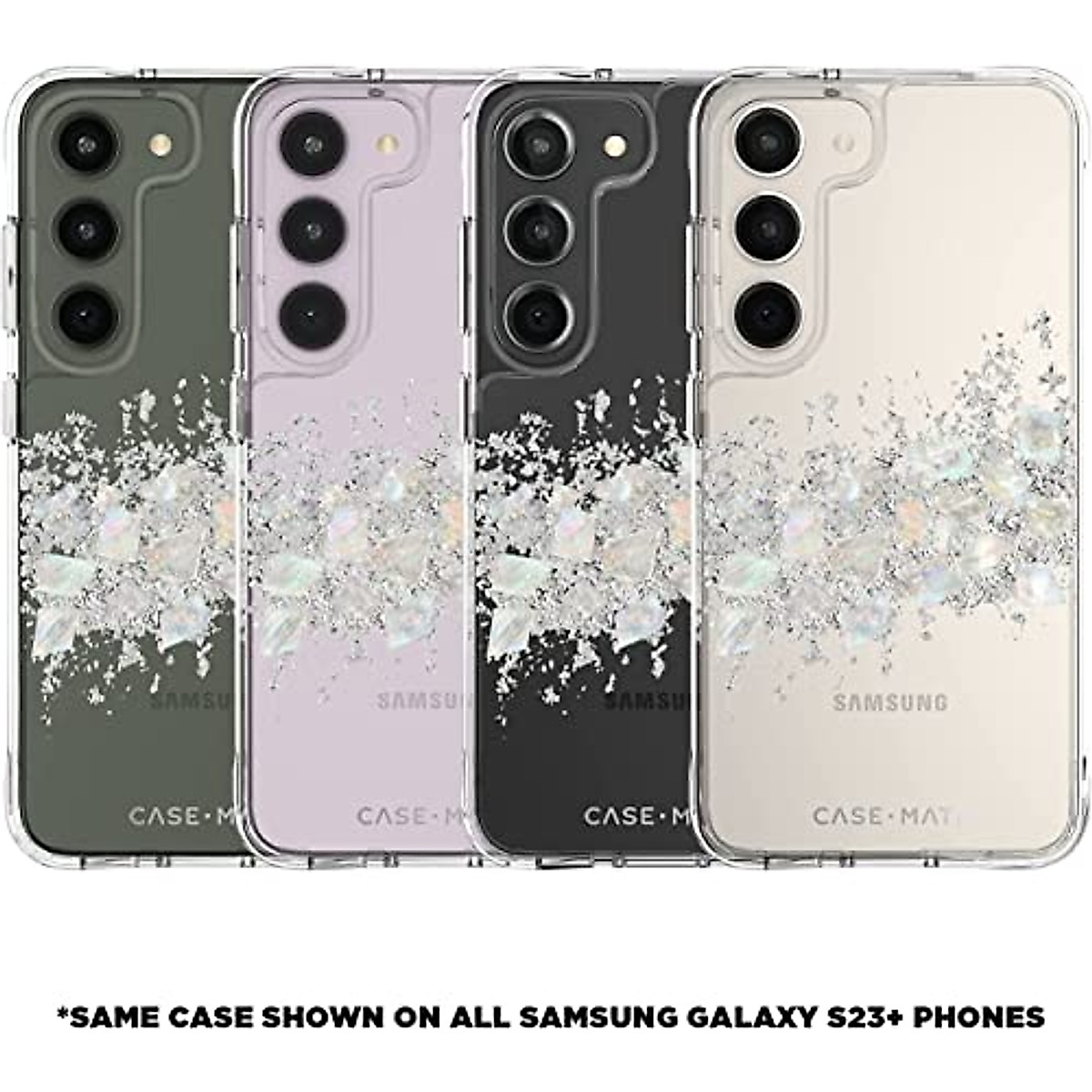 Case-Mate Samsung Galaxy S23 Plus Case [6.6"] [12FT Drop Protection] [Wireless Charging] Touch of Pearl Phone Case for Samsung Galaxy S23 Plus - Cute Sparkle Mother of Pearl Case w/Anti-Scratch Tech