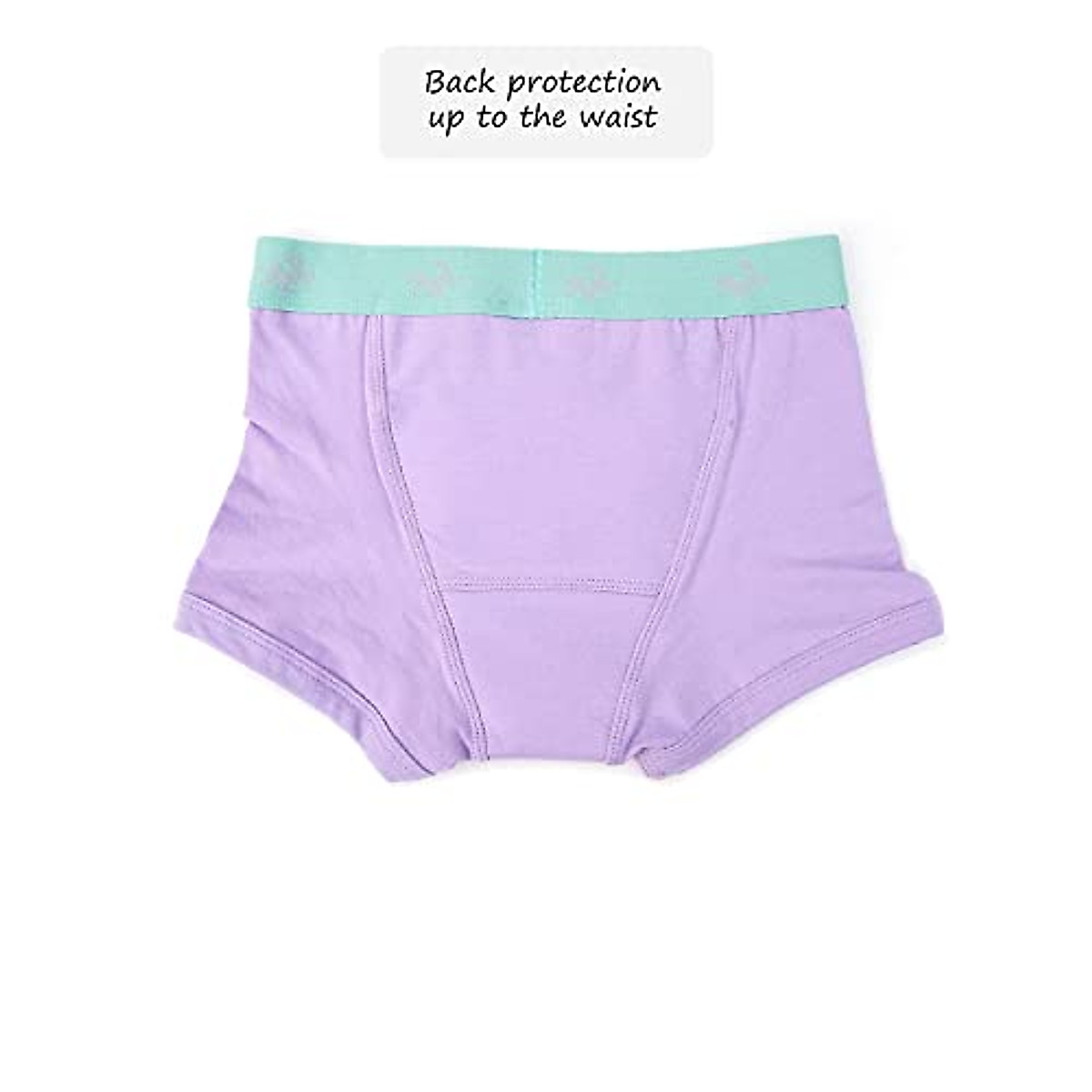 Conni Kids Training Boxer Pants | Soft Shorts Reusable Toddler Potty Training Underwear | Waterproof Easy Pull Up Youth Incontinence Bubble Gum Sizes 4-6